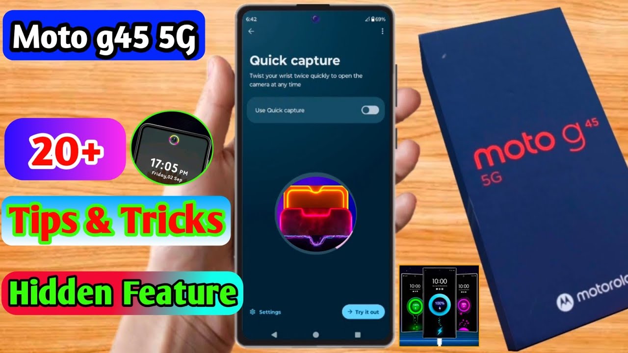 moto g45 5g tips and tricks, moto g45 5g hidden features - YouTube