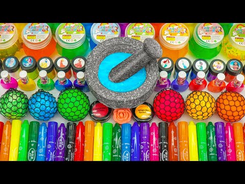 Satisfying Video How To Make Compact Eyeshadow Slime Mixing Glitter Makeup Cosmetics Slime ASMR #1