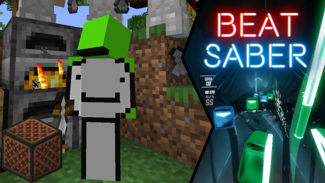 Beat Saber | Dream - Mask - Minecraft Note Block Cover - YouTube