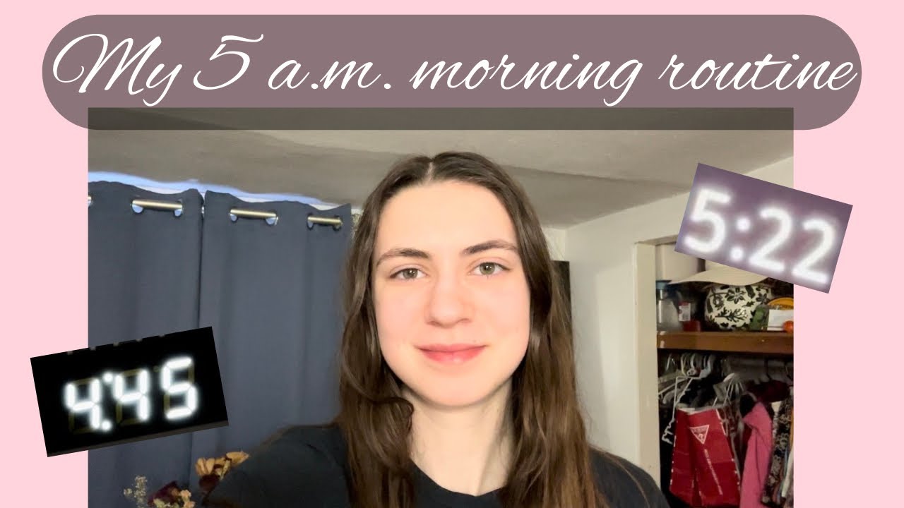 My realistic 5AM morning routine - YouTube