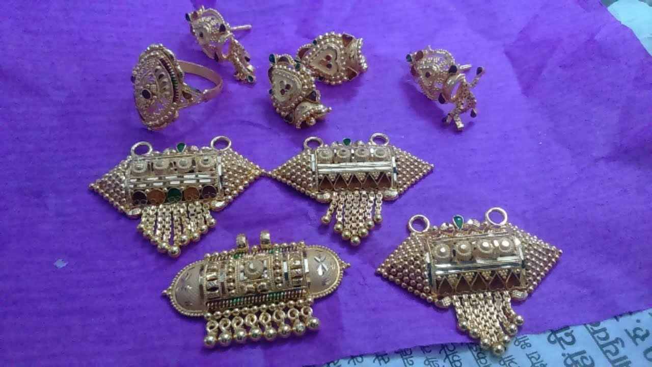 Latest new gold Jantar design ## Hallmark Gold half Jantar design ...