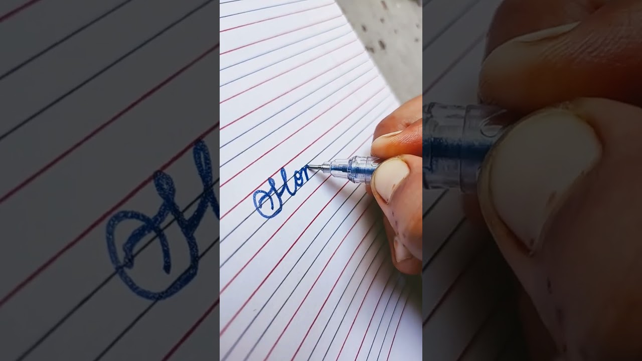 HONEY - CURSIVE HANDWRITING - YouTube