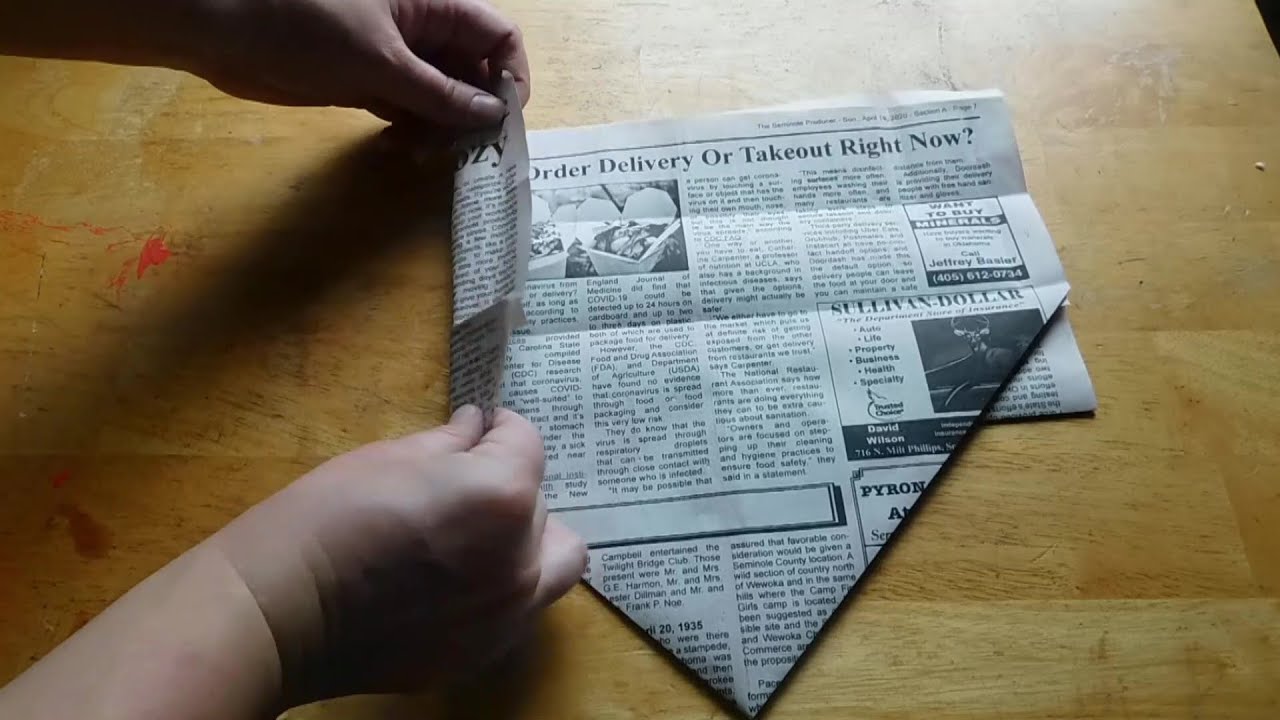 Origami Newspaper Pot - YouTube