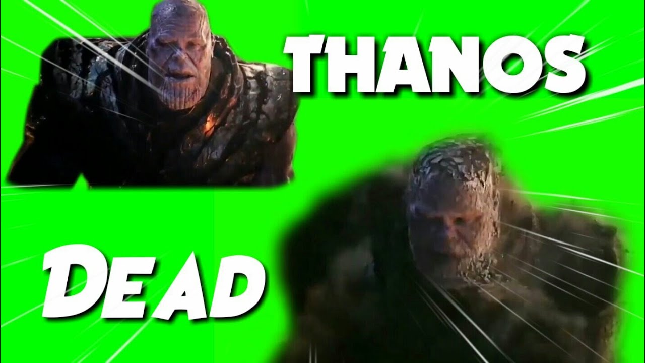 Thanos desintegration green screen #2 Avengers end game - YouTube