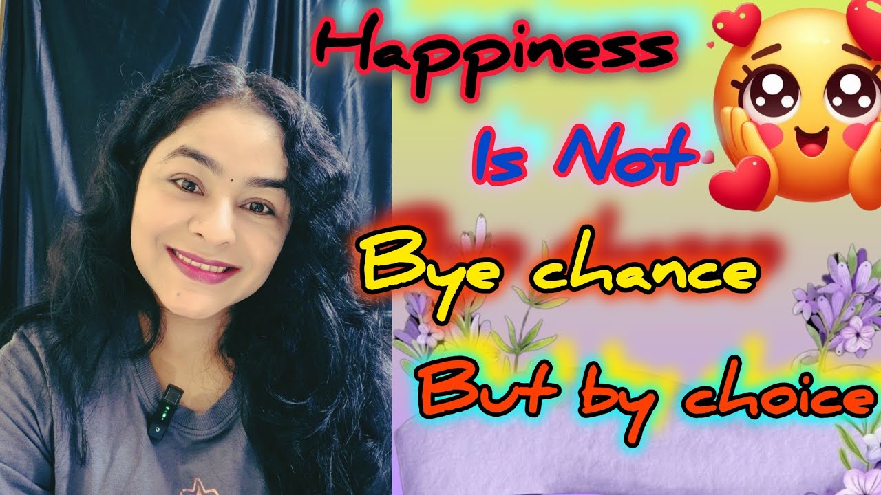 Happiness is not bye chance but by choice 👌 ️. #lifelessons # ...