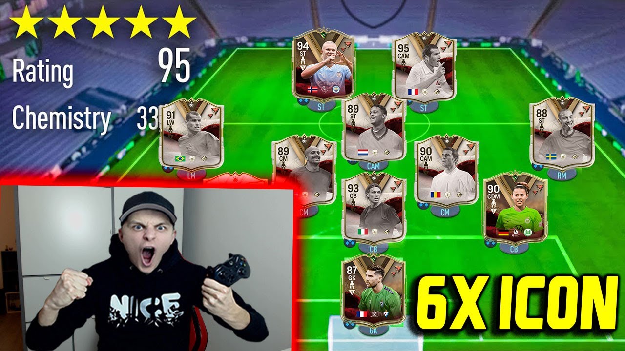 EA FC 24 (FIFA 24): 122 REKORD! 6x ICON in 123 Rated FULL ICON Fut ...