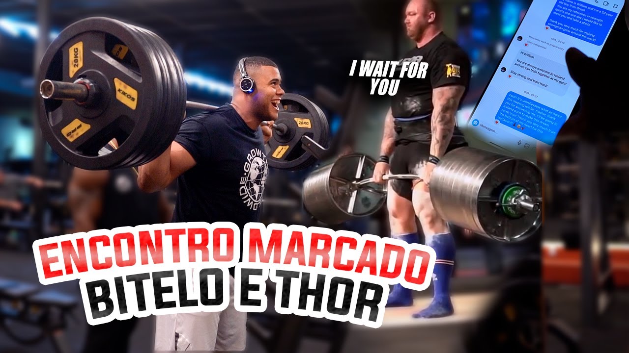 BITELO VAI TREINAR COM O MAIOR ATLETA DE STRONGMAN DO MUNDO ? THOR ...
