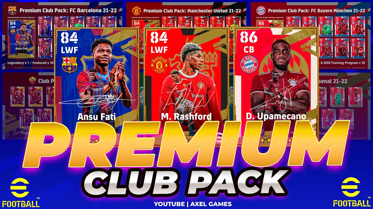 ¿VALEN LA PENA? Premium Club Packs | Club Packs en eFootball 2022 🤑 ...