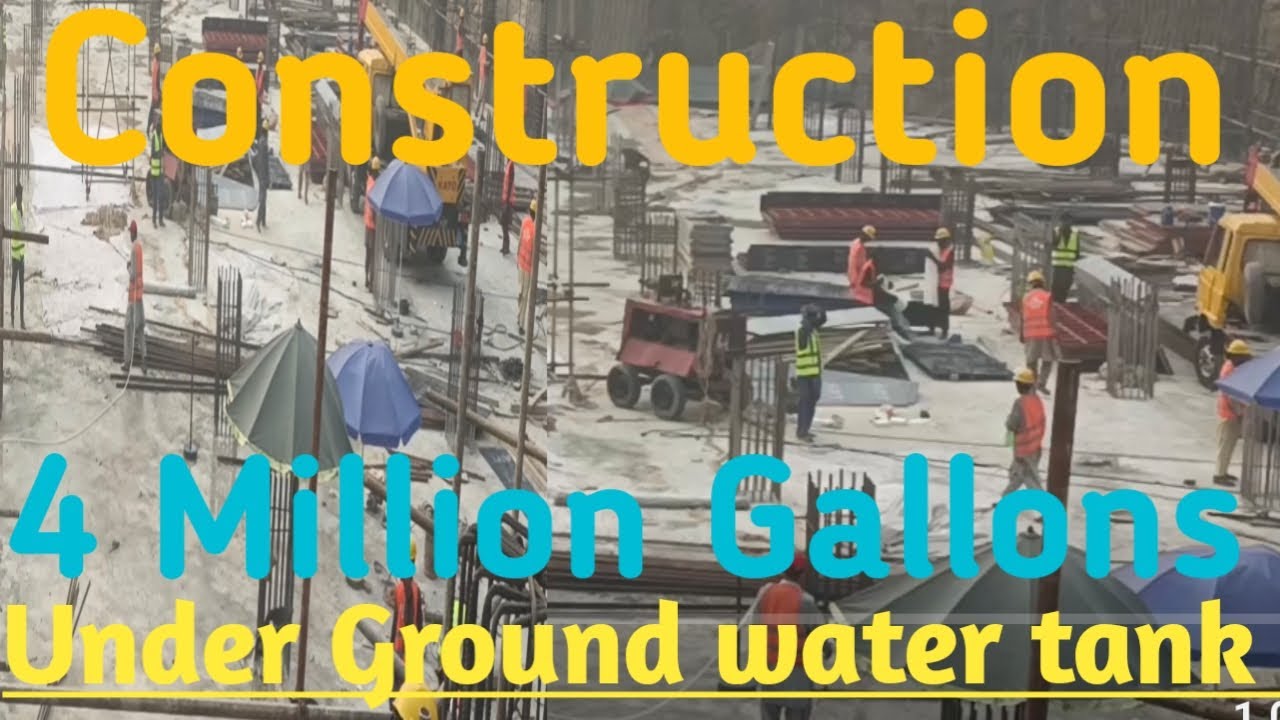 Construction of 4millin Gallons Under ground water 💦 Tank 14 September ...