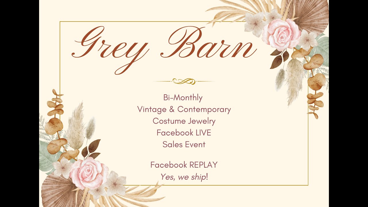 REPLAY***** Facebook Bi-Monthly Costume Jewelry LIVE - YouTube