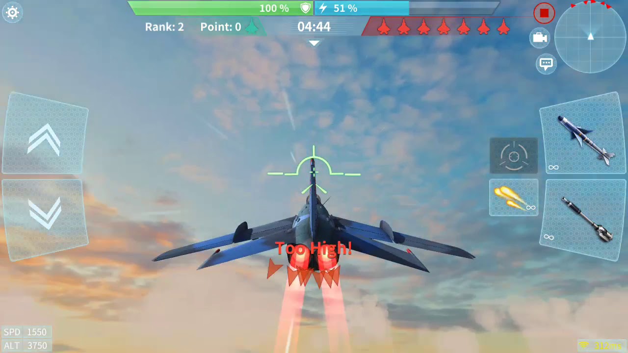 Air Combat OL: Team Match | Android mobile game | Gameplay | AlienX ...