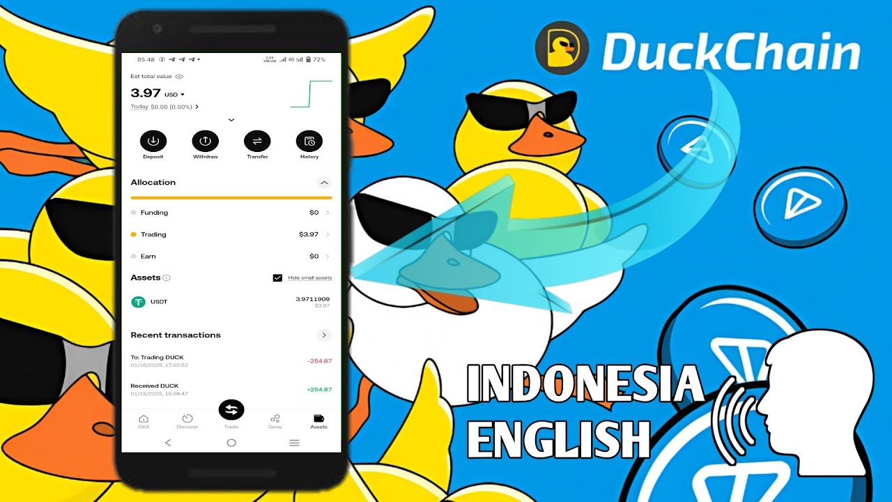 AirDrop Telegram Listing Bulan Januari 2025 DuckChain - YouTube