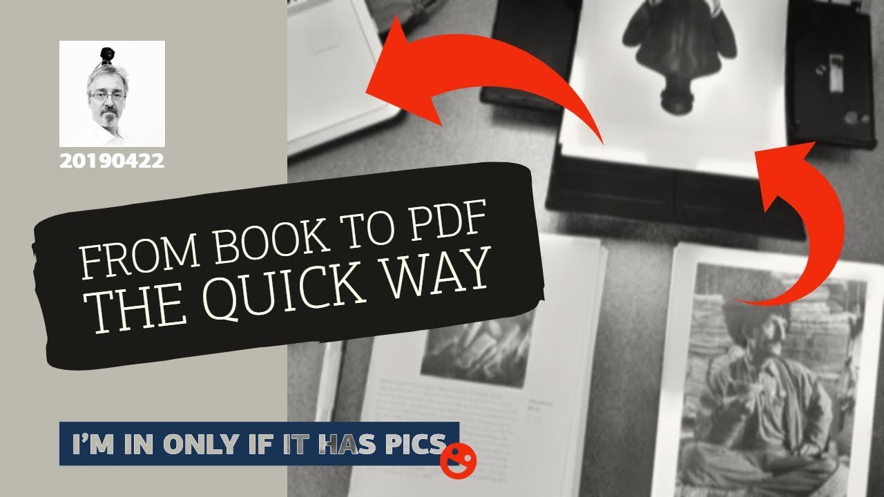 From book to PDF the quick way - YouTube