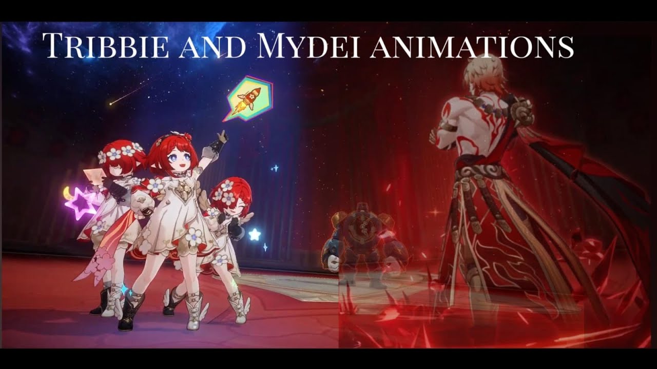 Tribbie and mydei animation (Previa das skills na discrição) (Preview ...
