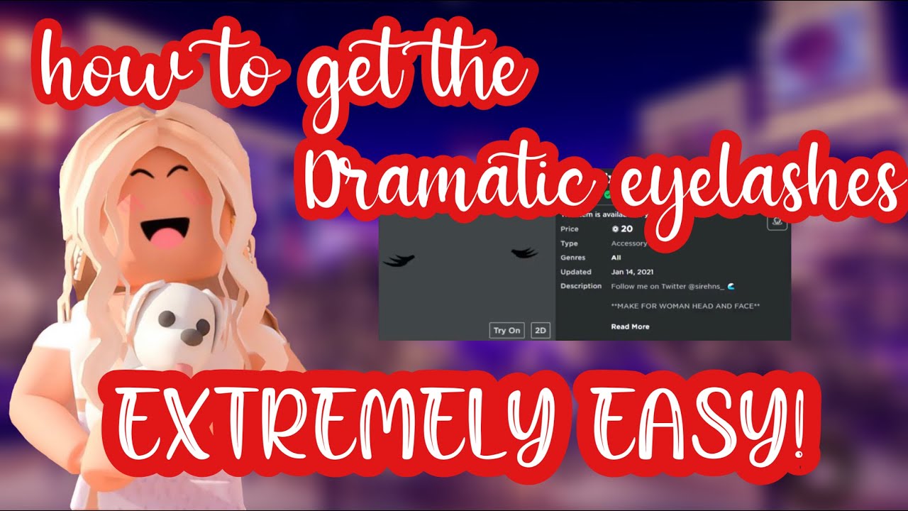 HOW TO GET DRAMATIC EYELASHES EXTREMELY EASY AND CHEAP | Royale High ...
