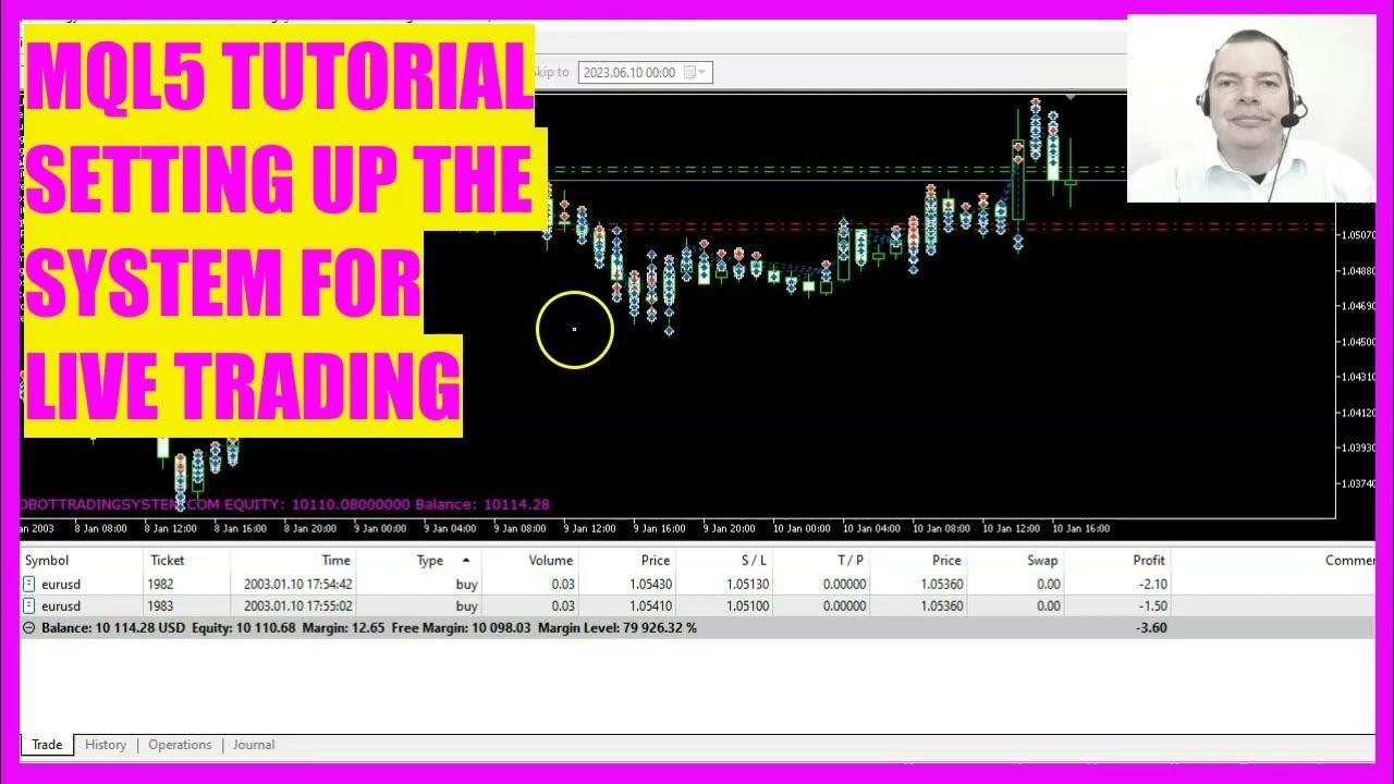 MQL5 TUTORIAL - SETTING UP THE ROBOT TRADING SYSTEM FOR LIVE TRADING - YouTube