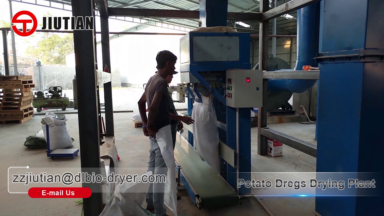 Yunnan Potato Residue/Potato Dregs Rotary Drying Machine - YouTube