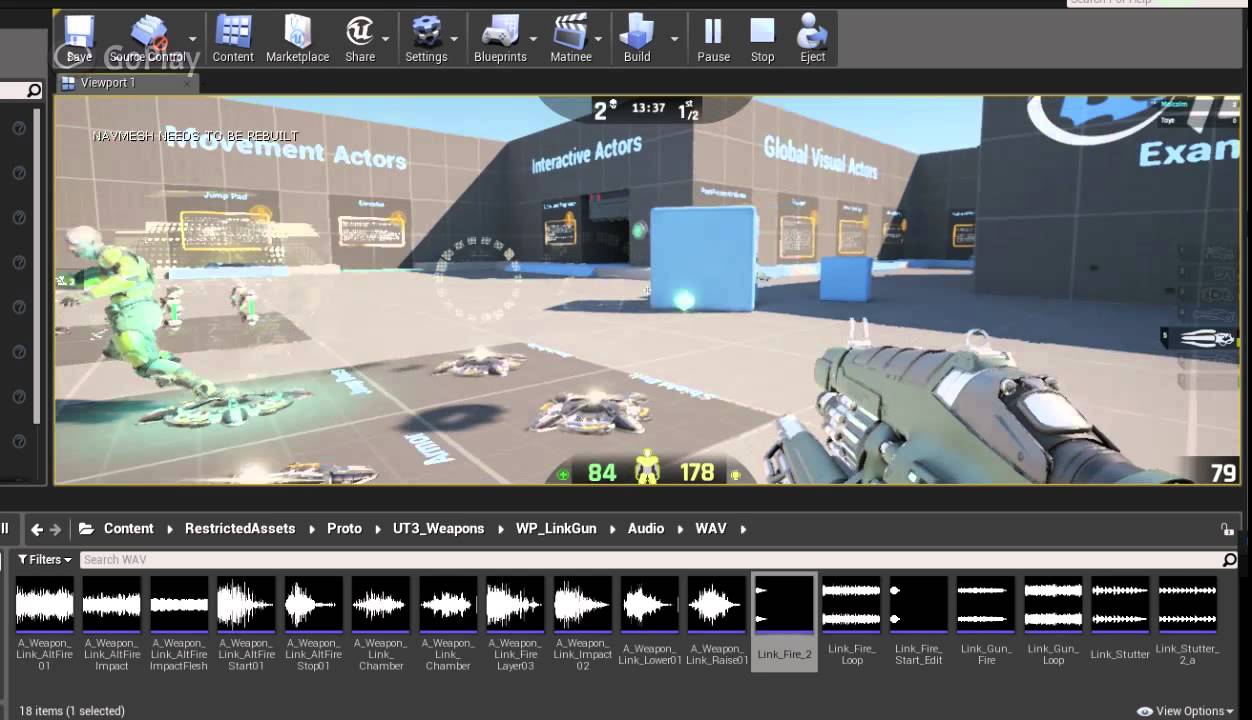 Unreal Tournament 4 - Sound Design - Link Gun Alternate Fire - YouTube