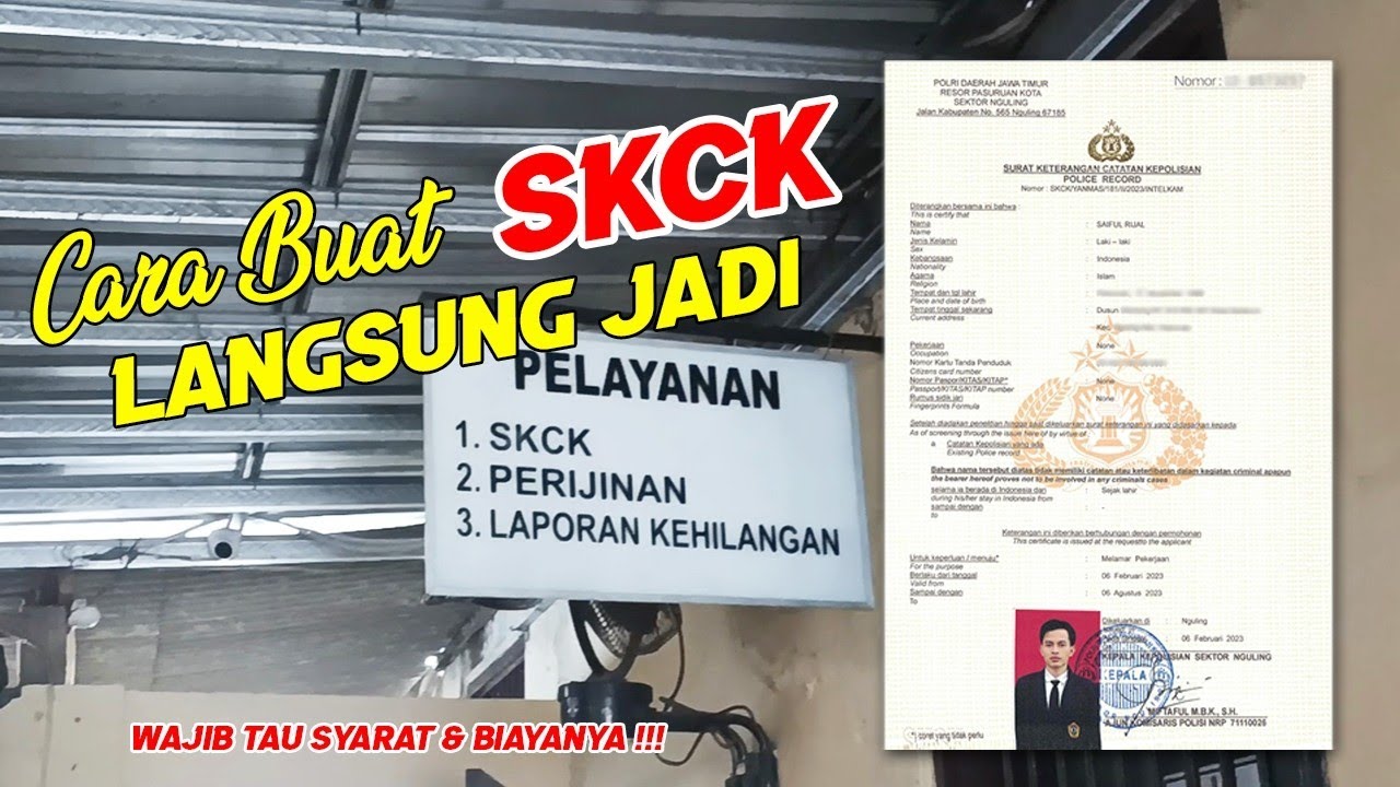 CARA MEMBUAT SKCK BARU | PERSYARATAN MEMBUAT SKCK - YouTube