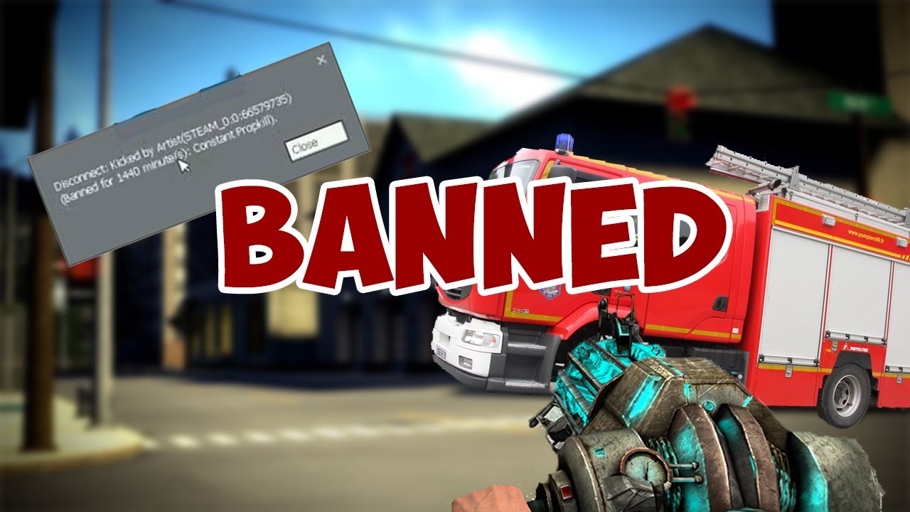 Je me fait BAN d'un serveur (Garry's Mod) ft.CommicStart - YouTube
