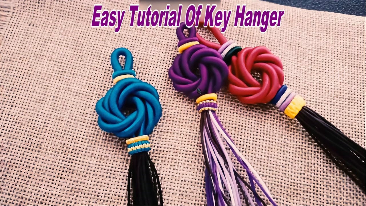 Chinese Knot Keychain DIY, Easy Tutorial Of Key Hanger - YouTube