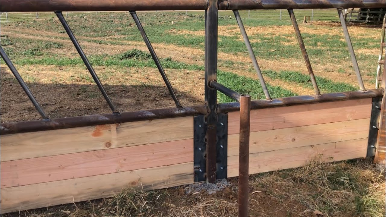 How to Build a Manger for Cows, Part 2 - YouTube