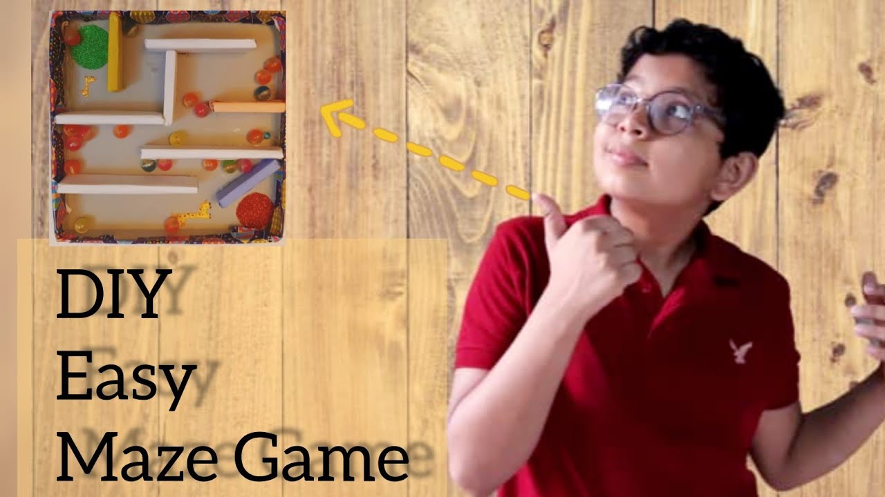 DIY Maze Game | maze game with cardboard | Aayan Vlogger - YouTube