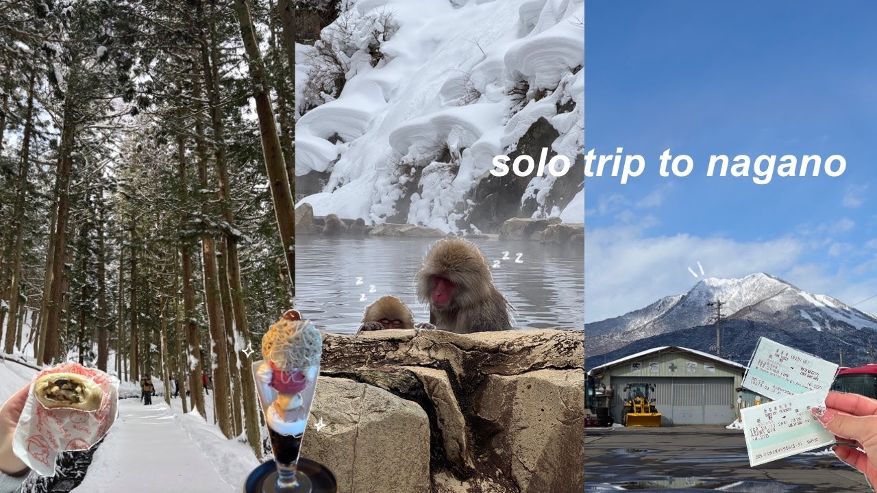 winter trip to nagano 🐒 | snow monkeys, eating around nagano, obuse ...