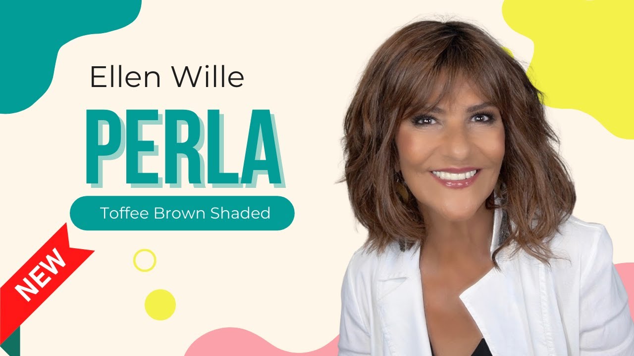 New! Ellen Wille | PERLA Wig Review | Toffee Brown Shaded - YouTube