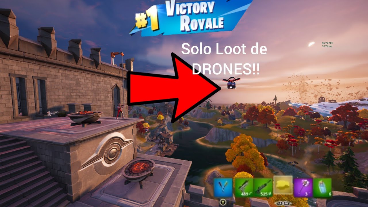 Solo Loot De Drones Fortnite Youtube