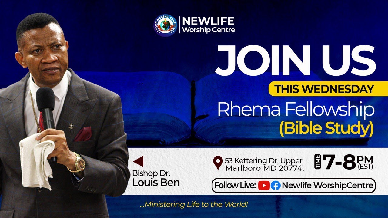 Newlife Worship Centre Live Stream | Rhema Fellowship | 9th of November ...