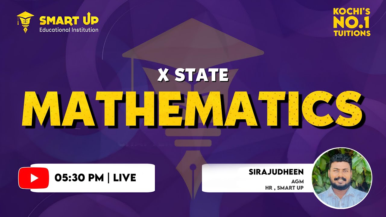 X STATE | MATHEMATICS | LIVE QUESTION PAPER WORKOUT - YouTube