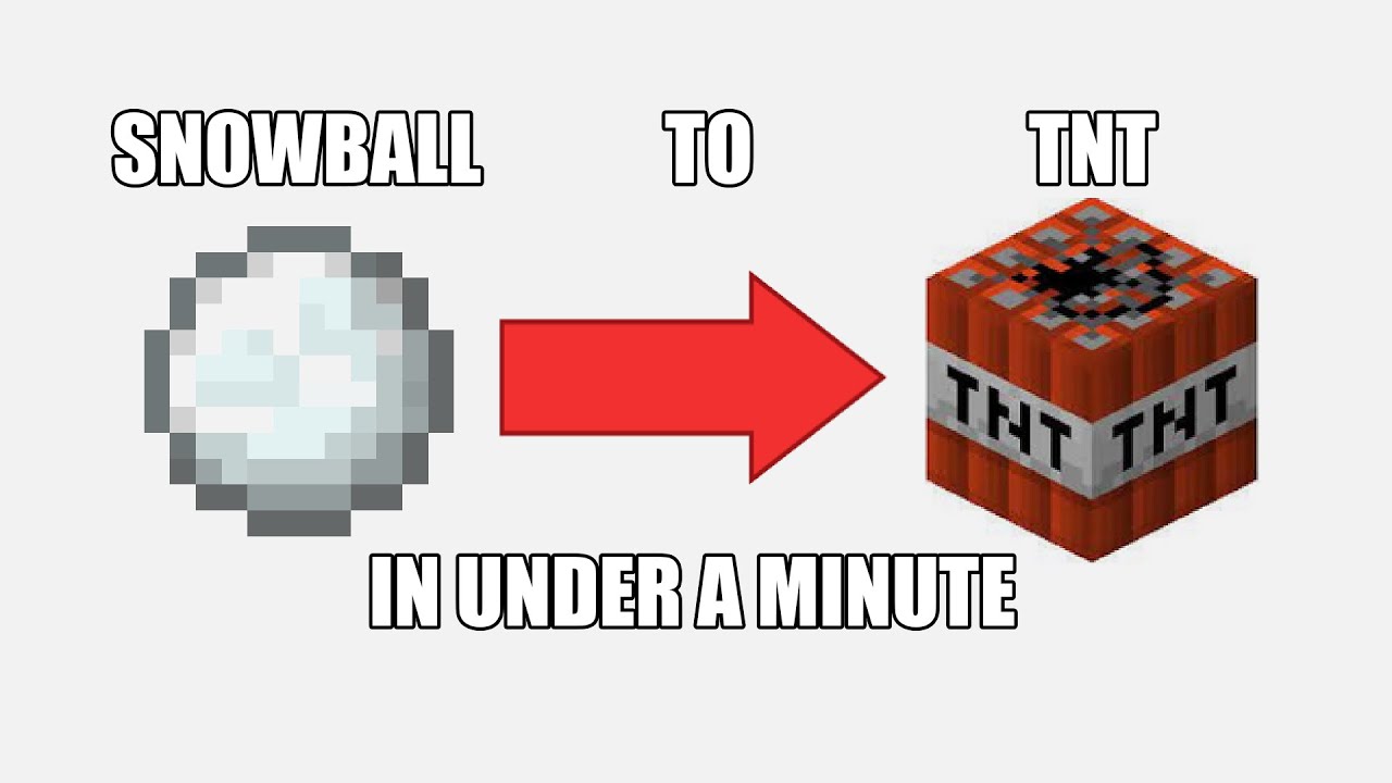 Snowball to TNT in under a minute. Minecraft Plugin - YouTube