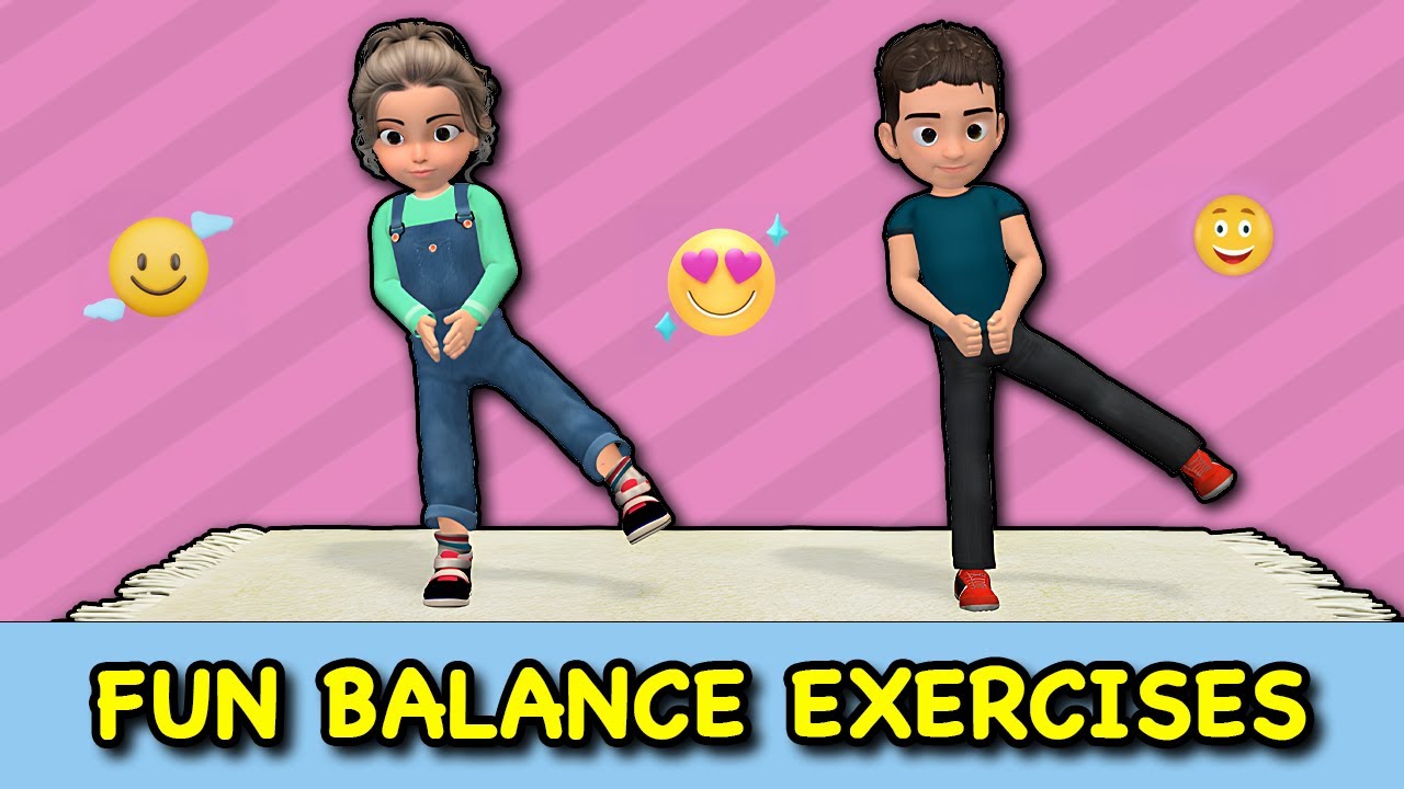 Fun Balance Exercises For Kids: Improve Focus & Coordination - YouTube