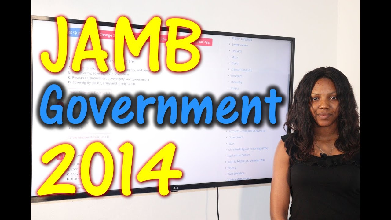 JAMB CBT Government 2014 Past Questions 1 - 24 - YouTube