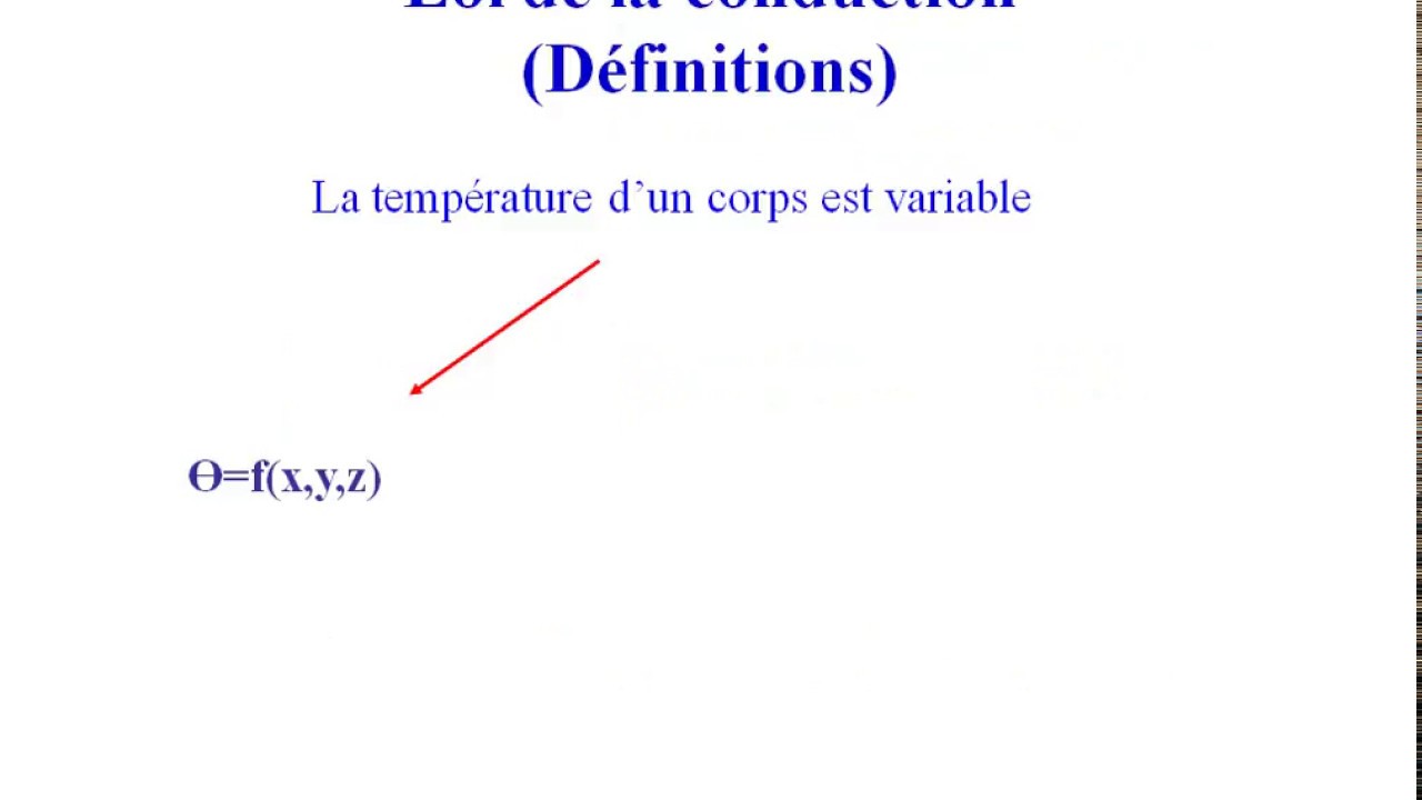 ch 1 transferts de la chaleur par conduction - YouTube