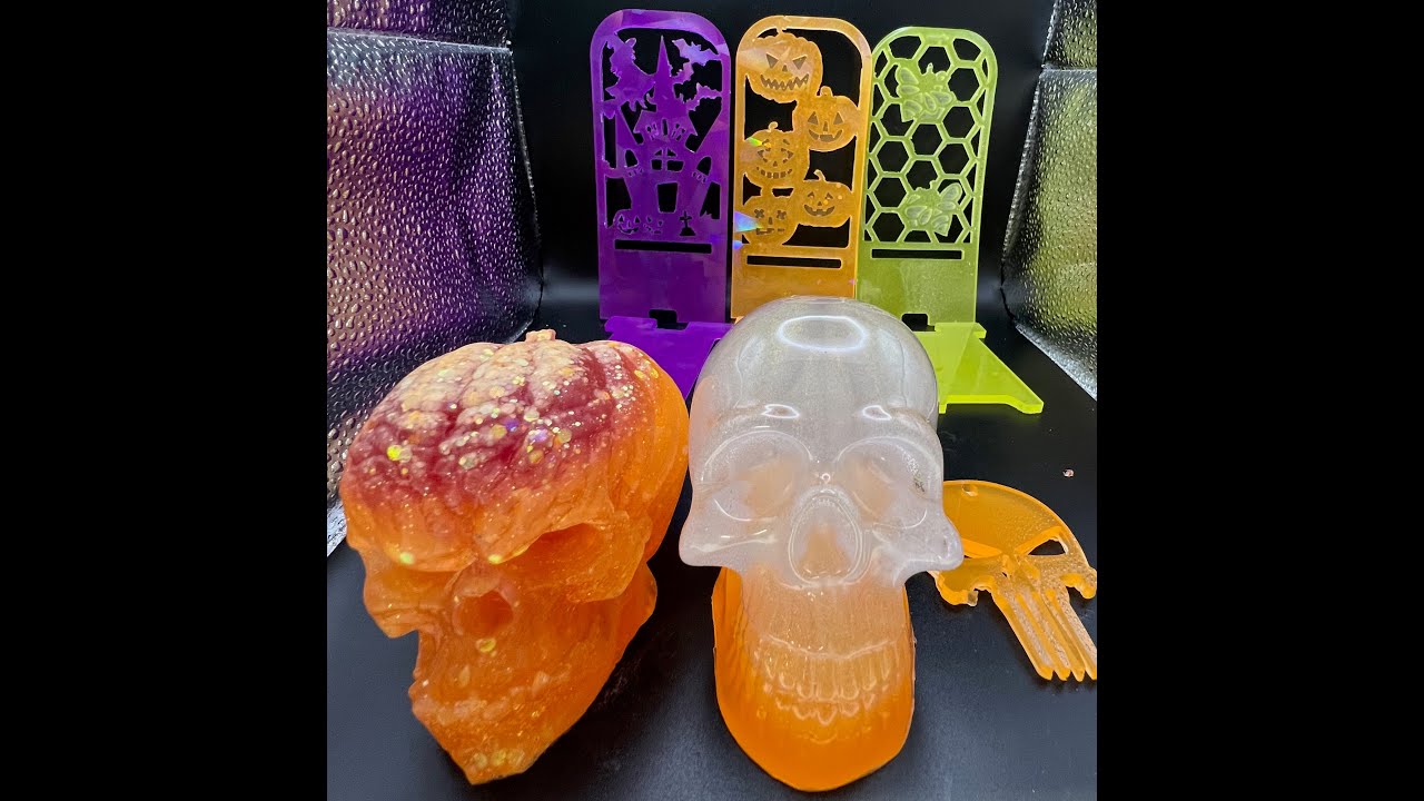 #72 Resin Halloween Cell Holders - YouTube