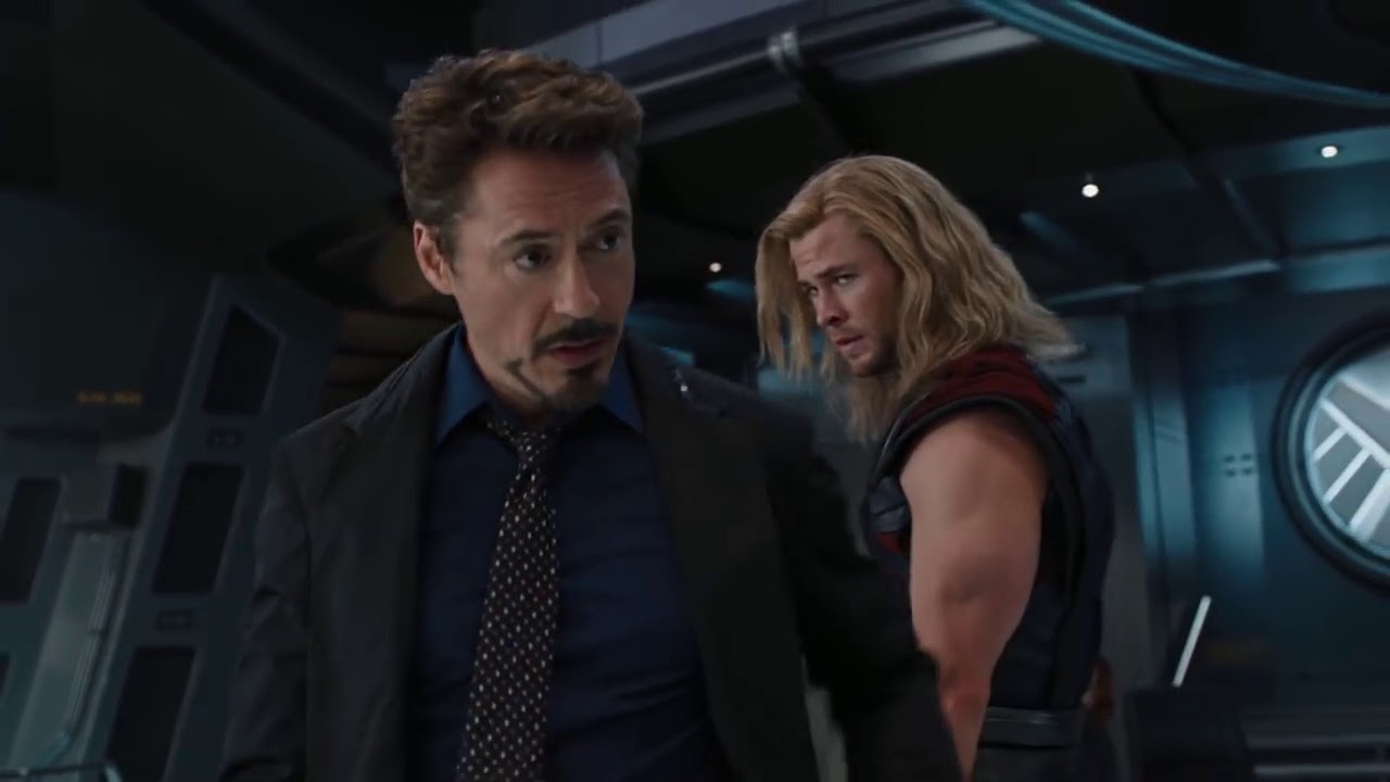 Tony Stark 'That Man Is Playing Galaga!' Funny Scene The Avengers 2012 ...