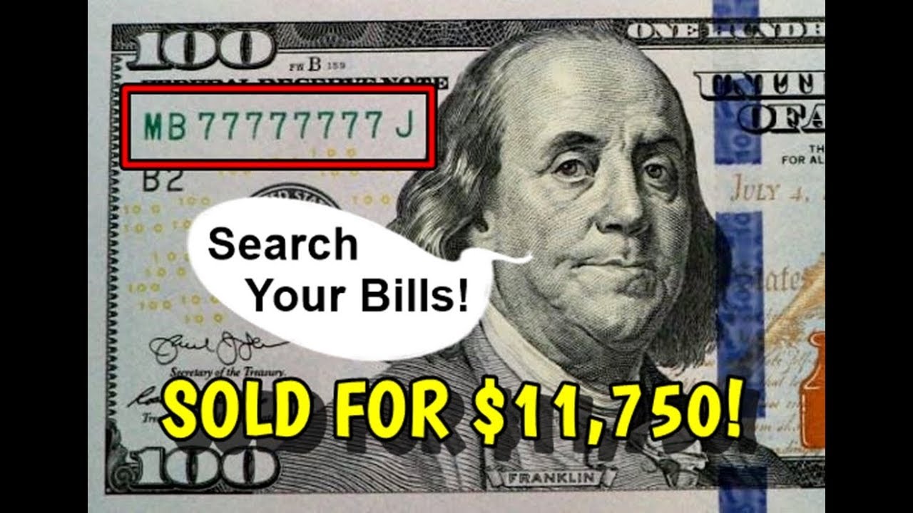 $100 Bill Sells For $11,750 - Look For Special Serial Numbers On Your ...
