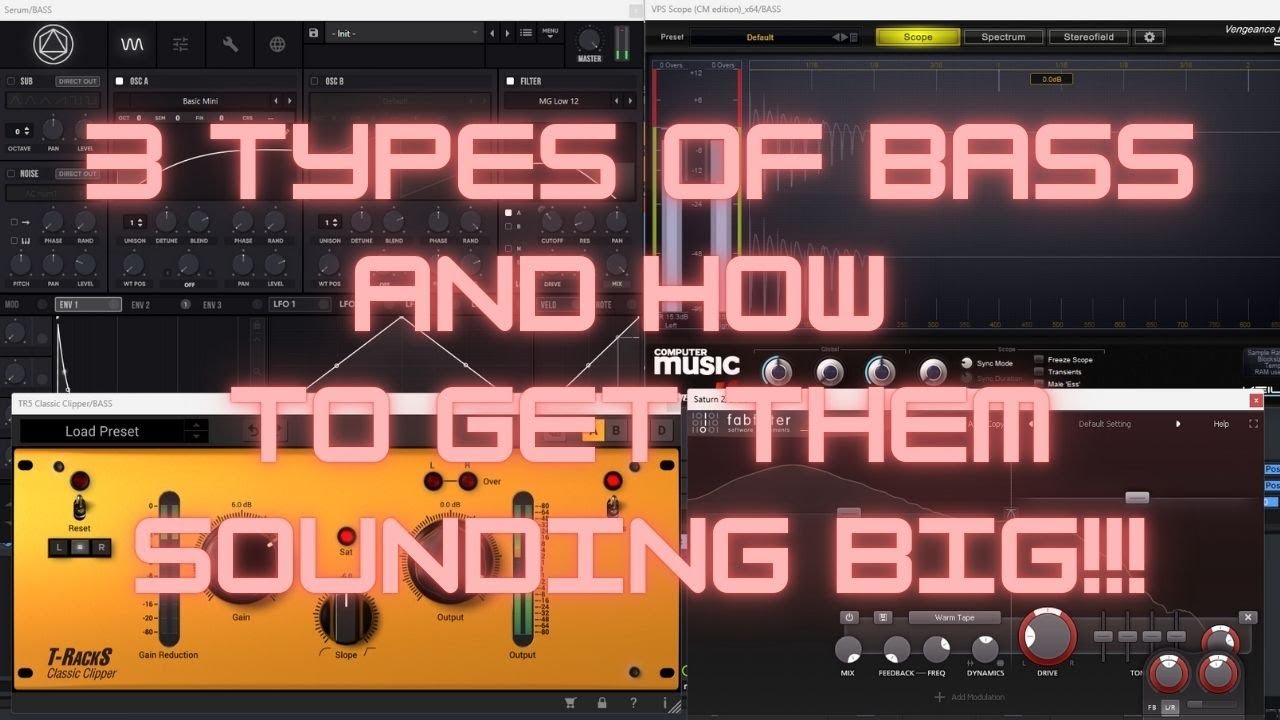 3 TYPES OF BASS AND HOW TO GET THEM SOUNDING BIG!!! - YouTube