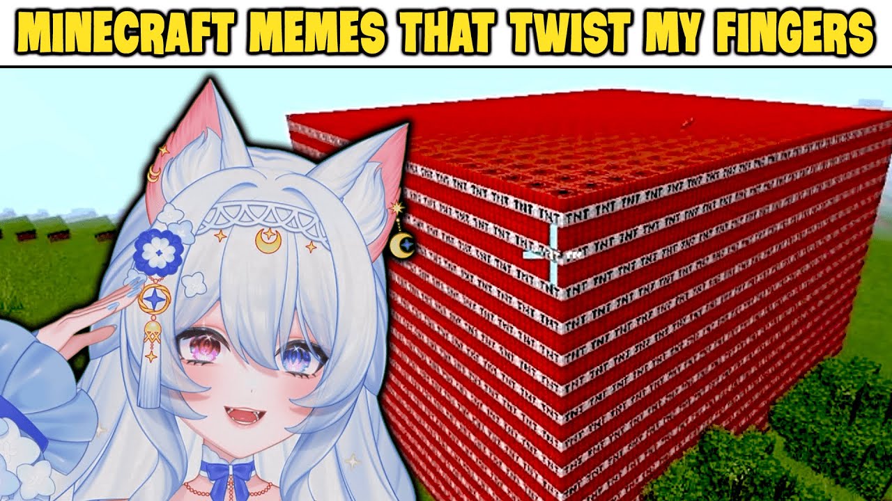 Cat Approved Minecraft memes | Yueho Reacts to Minecraft Memes That ...