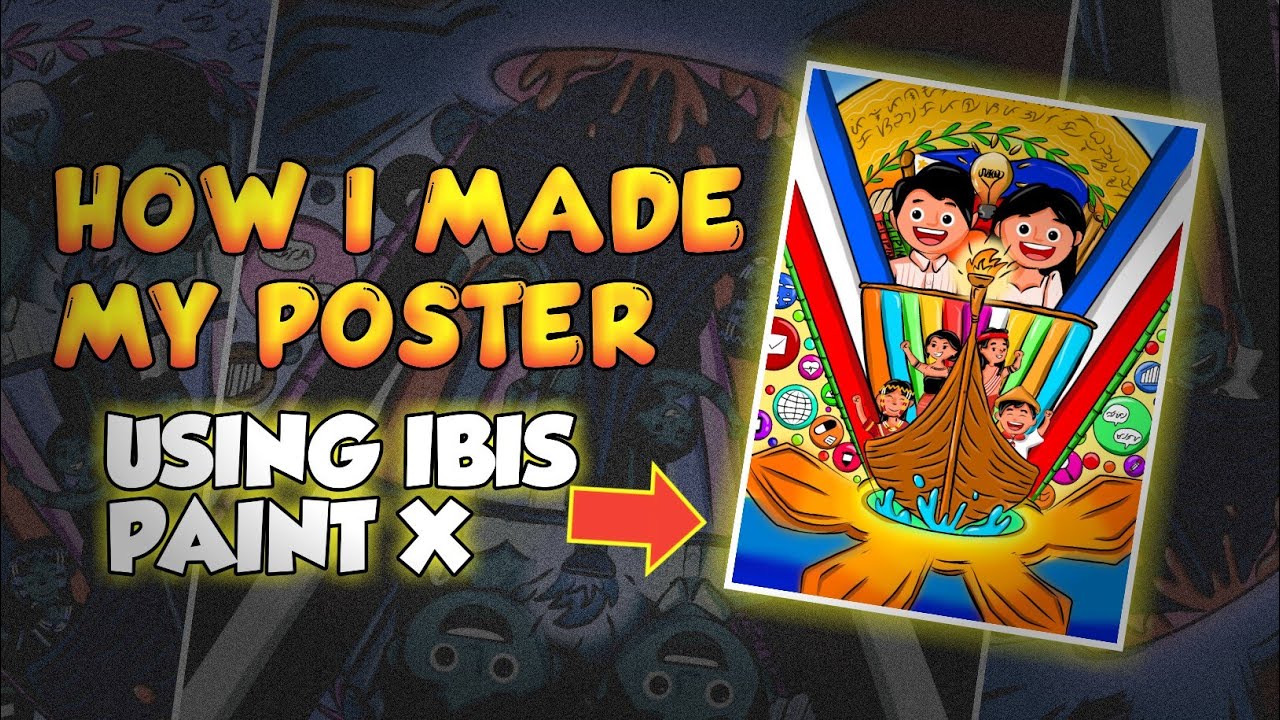 How To Make Digital Poster Using Ibis Paint X | Add To Art - YouTube