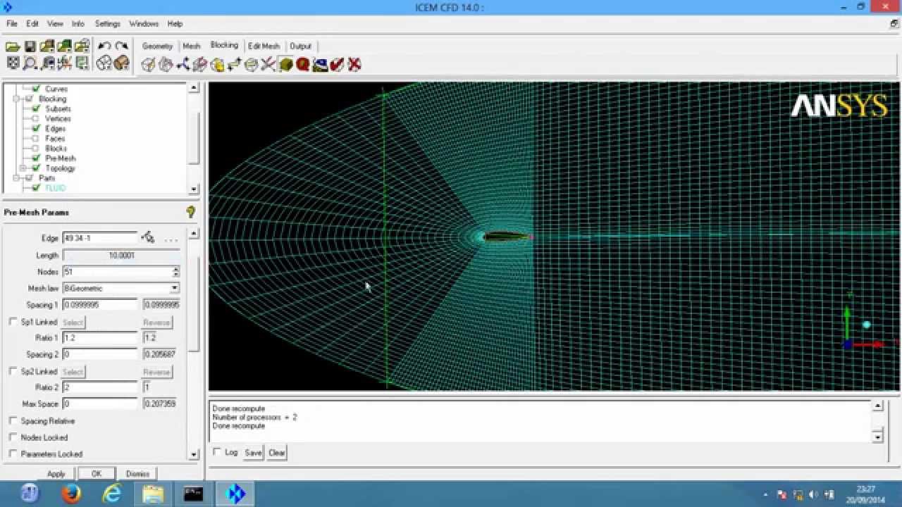 C-Grid generation on airfoil - YouTube