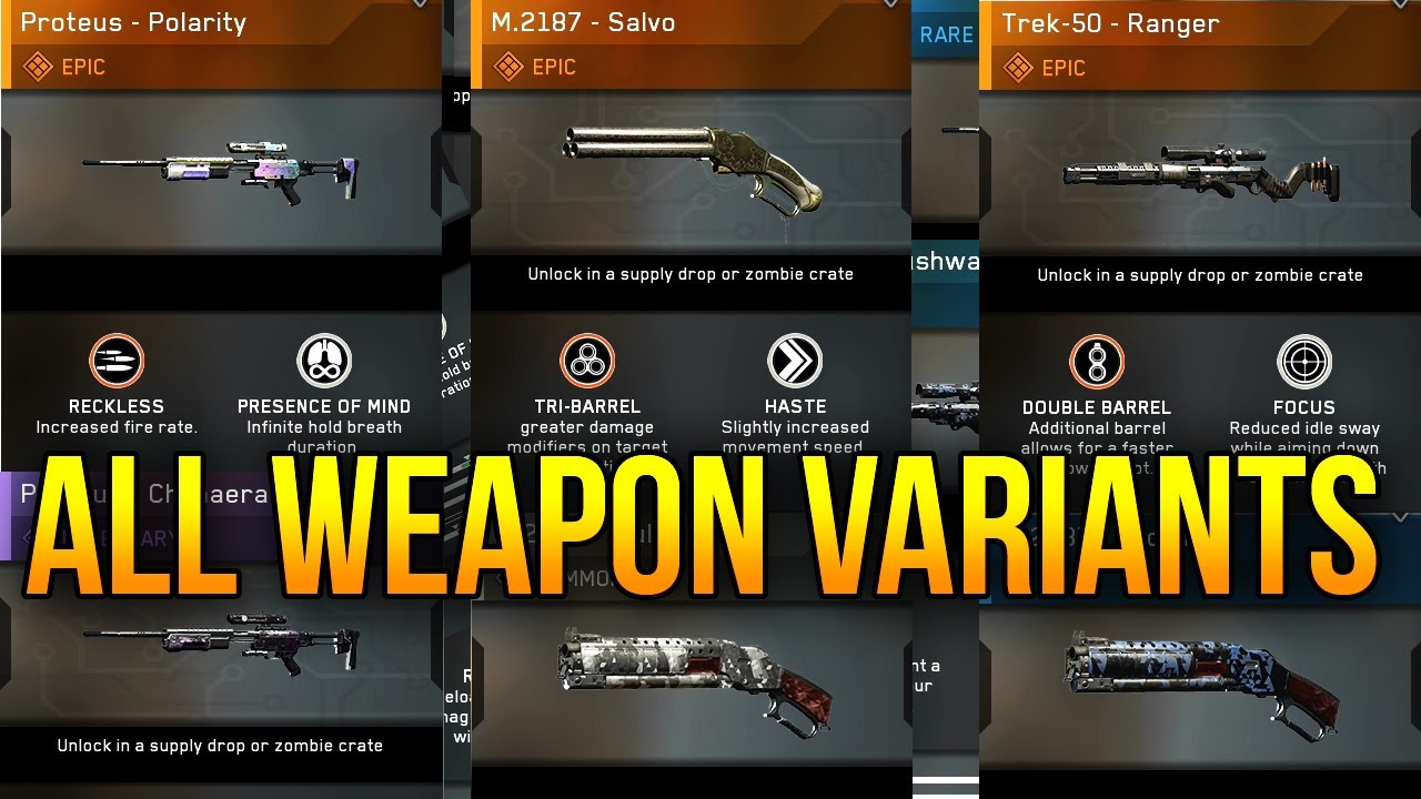 *NEW* TREK-50, PROTEUS, & M.2187 ALL WEAPON VARIANTS in INFINITE ...