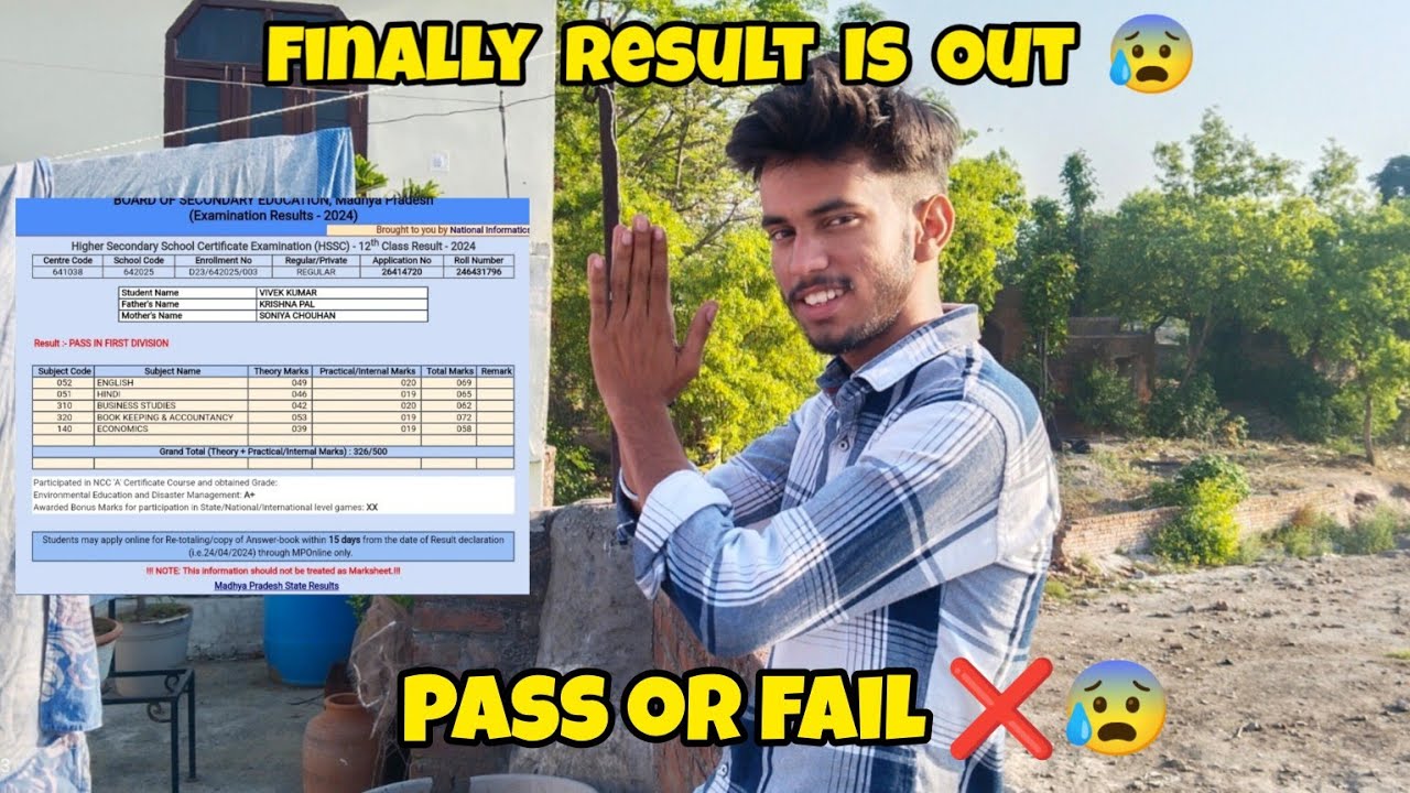 My Class 12 Result Day 😯 Pass Or Fail - YouTube