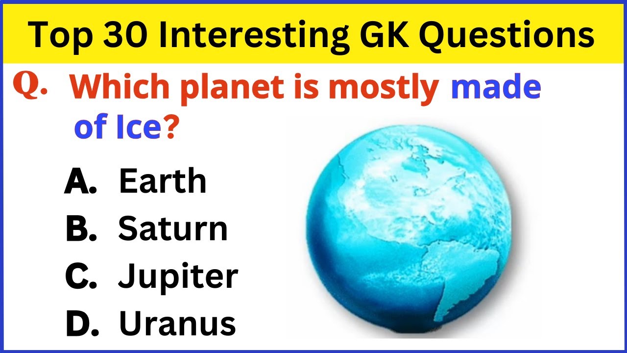 Top 30 Gk Question and Answer | Gk Questions and Answers | Gk Quiz in ...