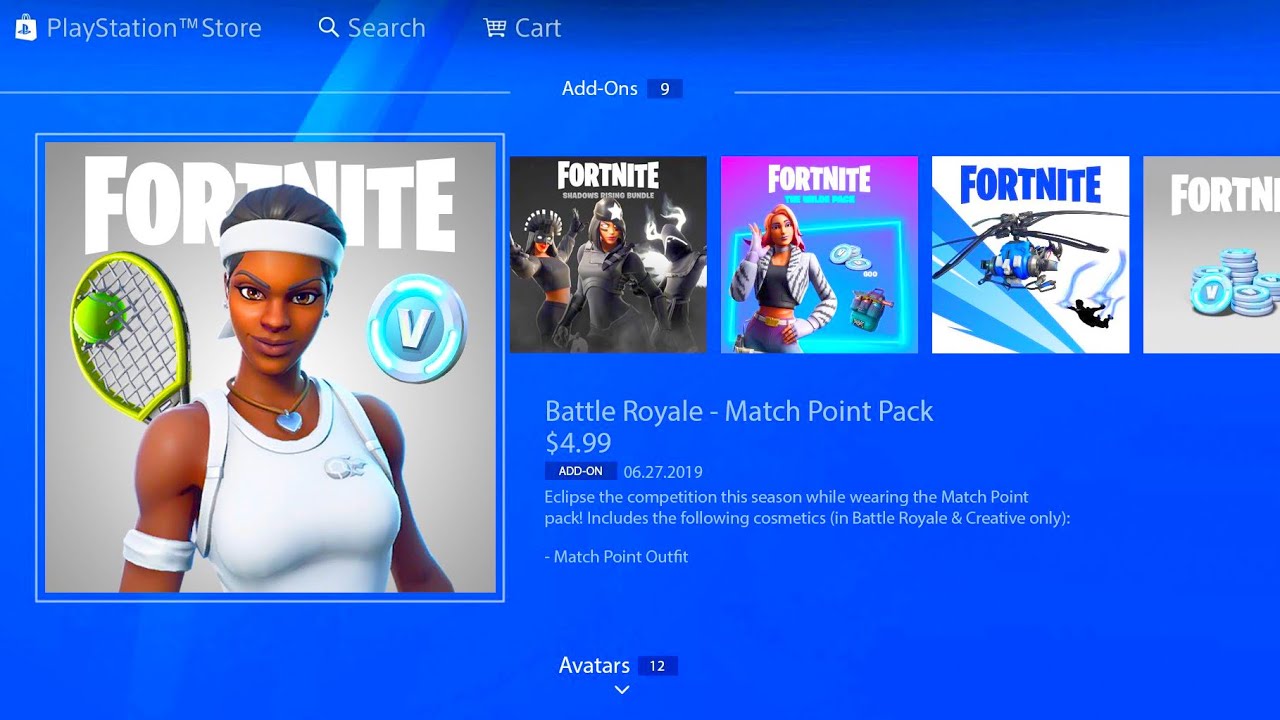 FORTNITE NEW MATCH POINT PACK! NEW FORTNITE MATCH POINT SKIN! FORTNITE ...