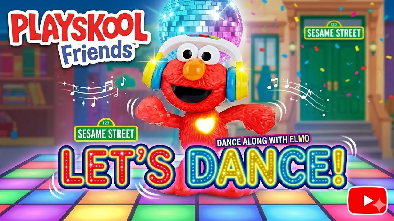 Baby Playing With Elmo-Playskool friends Sesame Street Let's Dance Elmo ...
