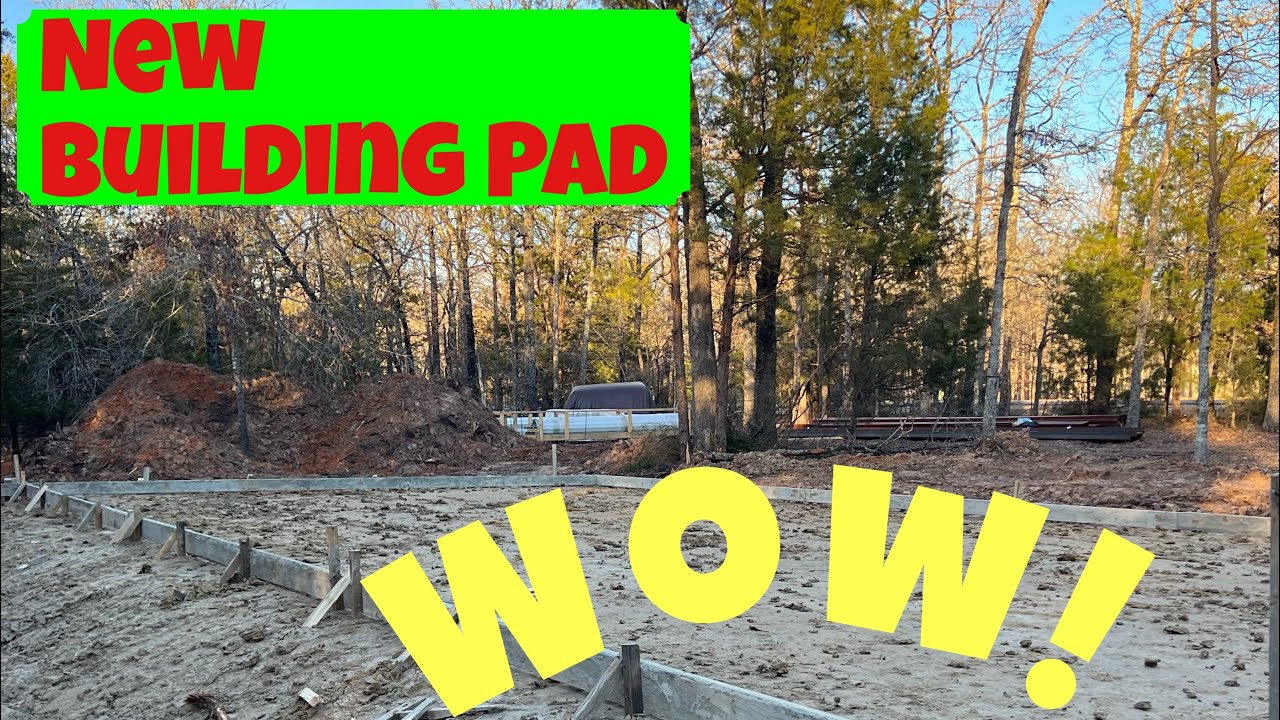 Metal Building pad built with select fill in Quinlan Texas - YouTube