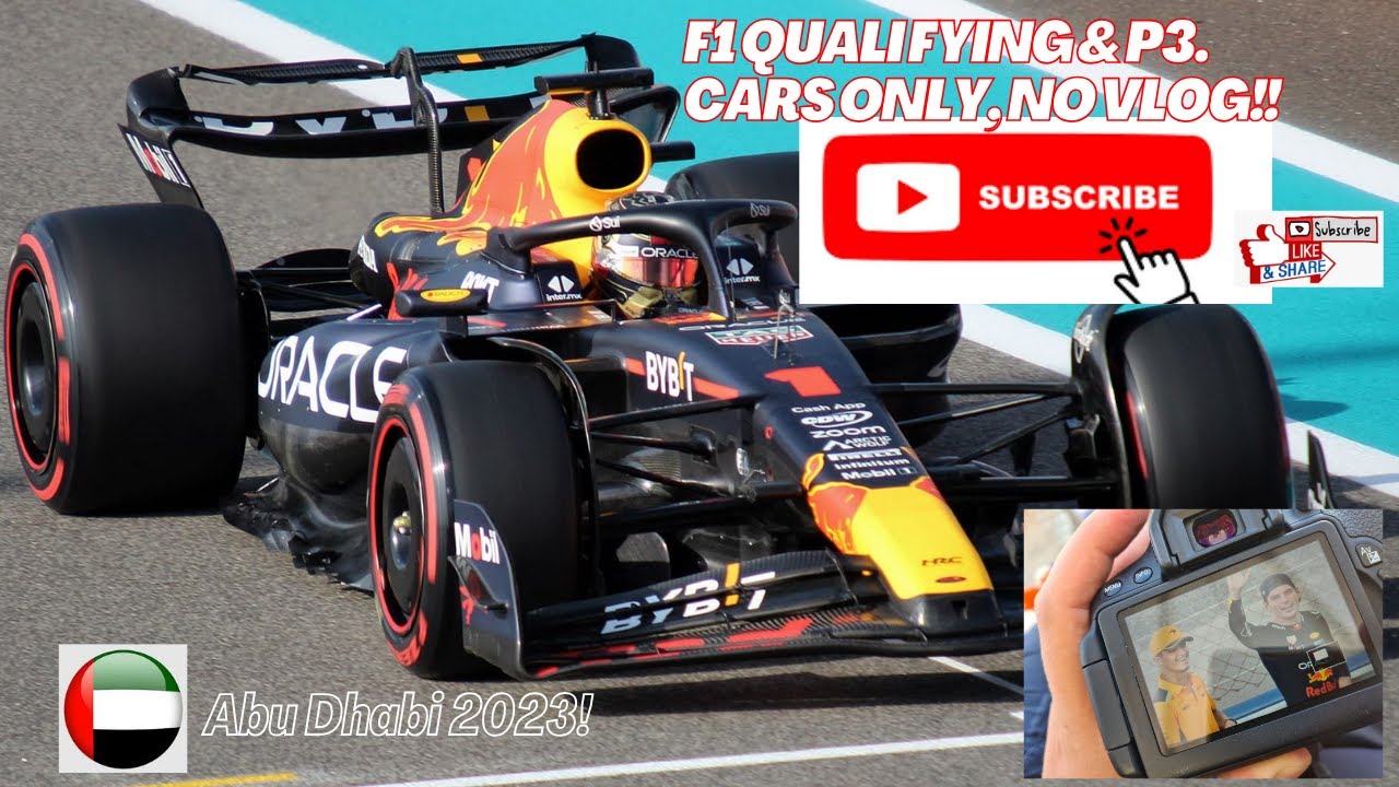 F1 RAW ACTUAL EXPERIENCE-CARS ONLY- F1 Qualifying & F2 Sprint Race-YAS ...